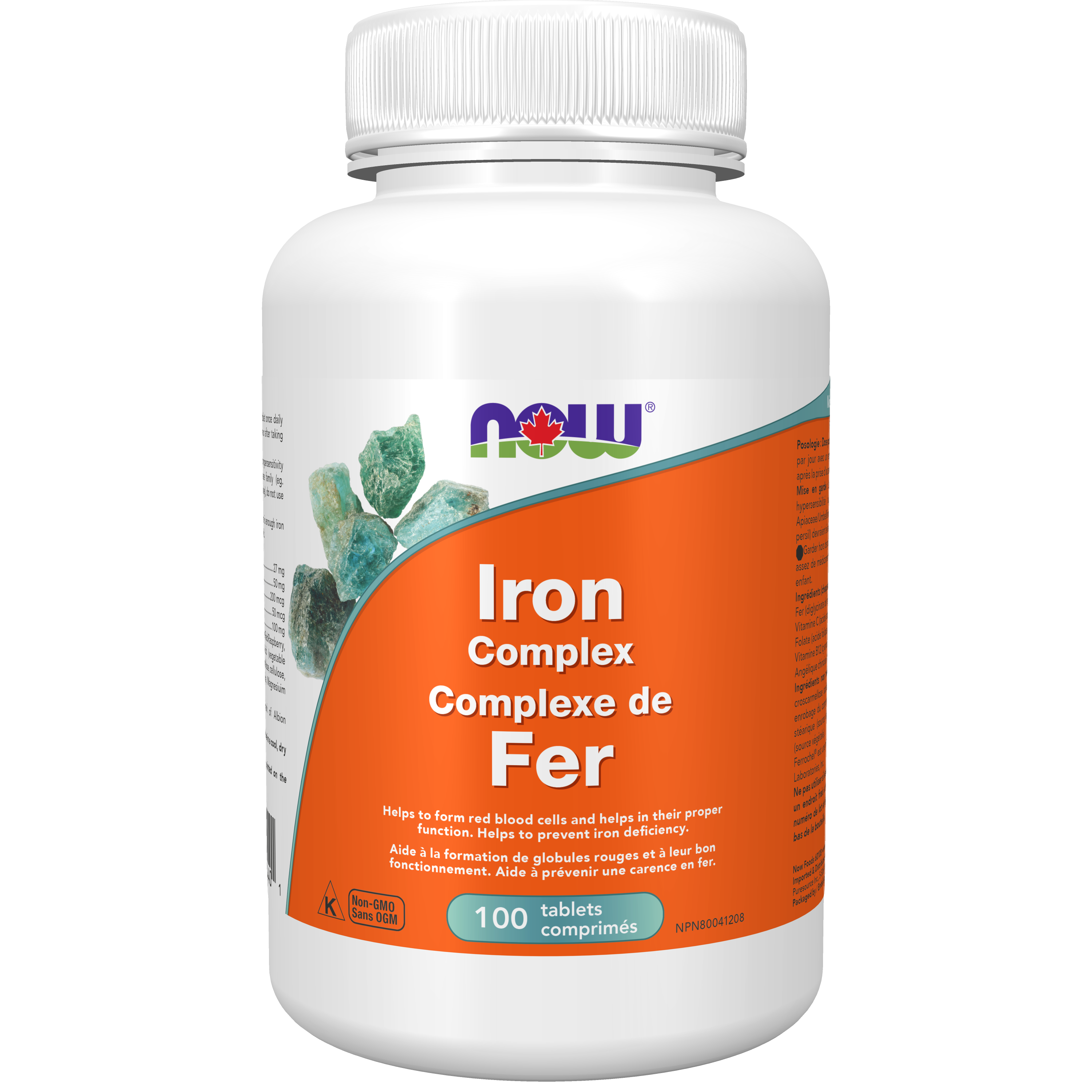 IRON COMPLEX 100 TABS | Shop Online | NOW | Schon's Natural | Supplements